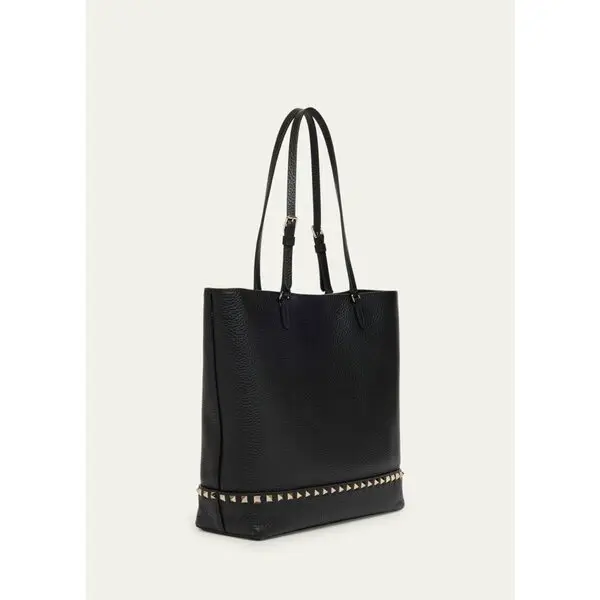 Valentino Garavani Medium Rockstud Grain Leather Tote Bag
