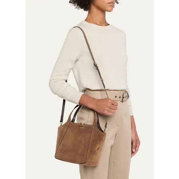 Brunello Cucinelli Suede Bucket Bag