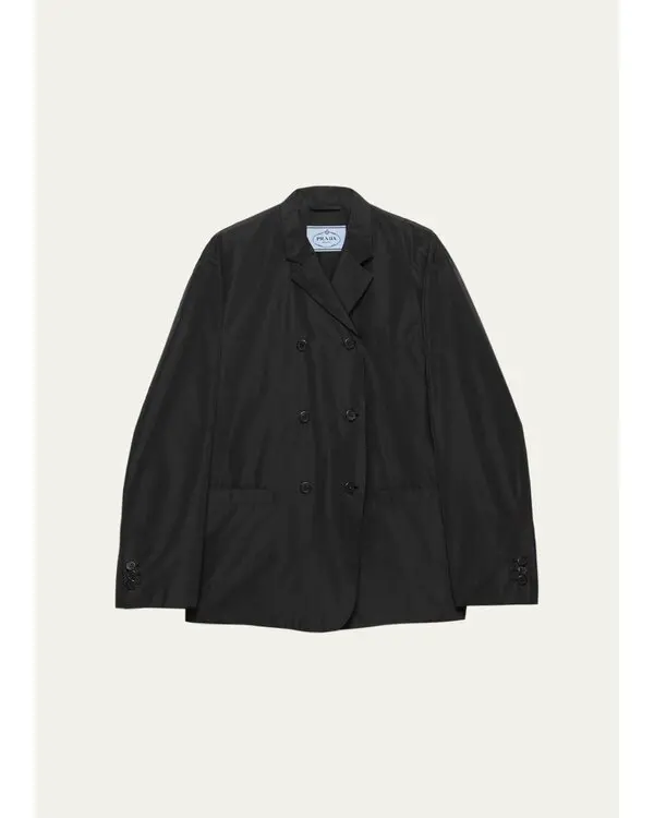 Prada Silk Taffeta Double-breasted Jacket