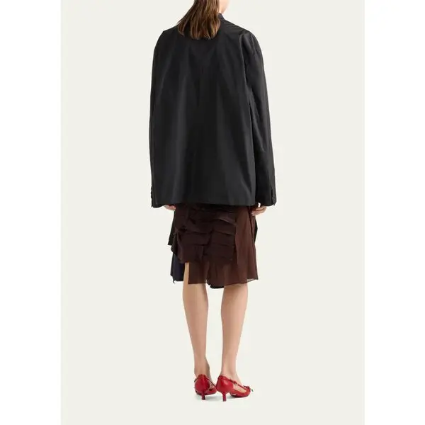 Prada Silk Taffeta Double-breasted Jacket