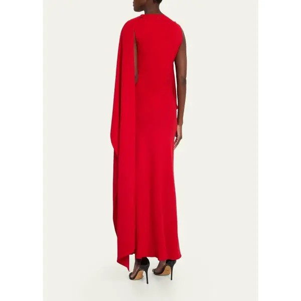 HEIRLOME Cletine Sleeveless Asymmetric Drape Maxi Dress