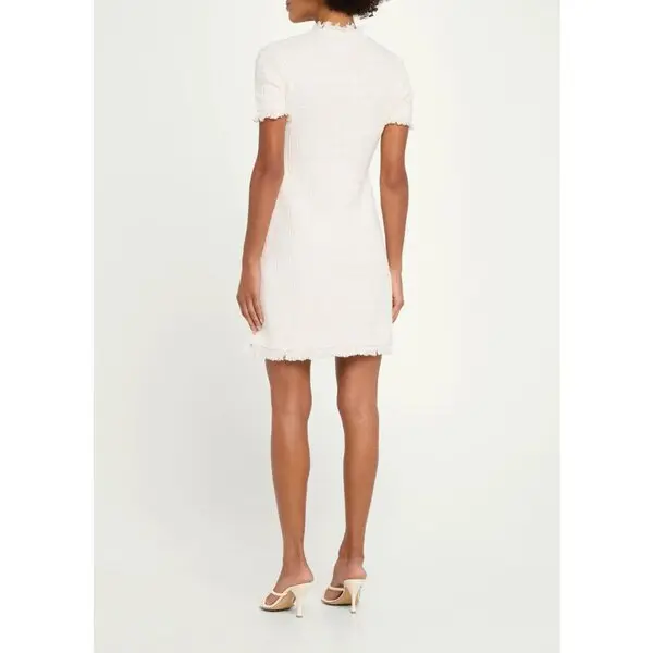 SELF-PORTRAIT Textured Knit Mini Dress