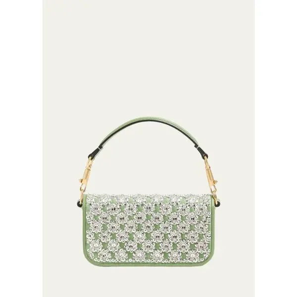 Valentino Garavani Locò Small Embroidered Shoulder Bag