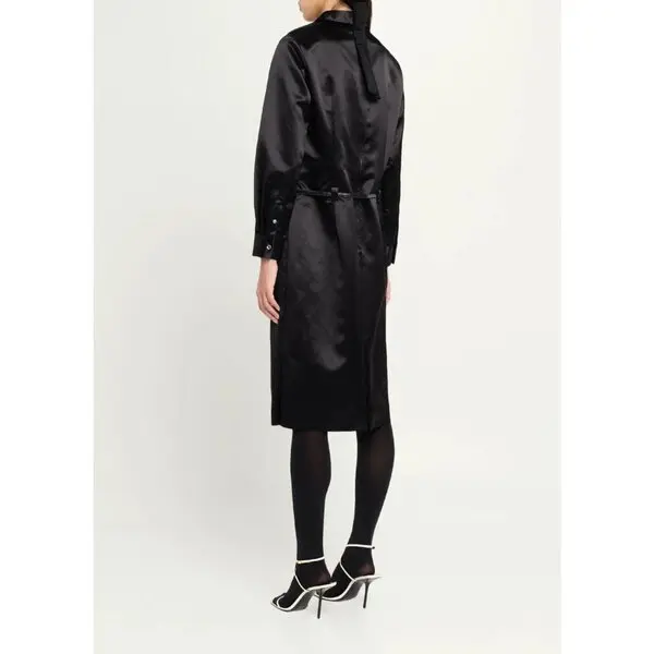Marc Jacobs Ruffled Satin Knee-length Dress