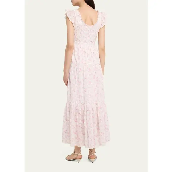 LoveShackFancy Chessie Floral Maxi Dress