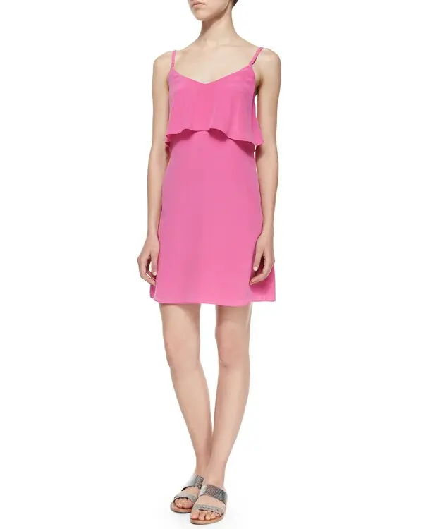 Ulla Johnson Laure Chiffon Sleeveless Midi Dress - Noir