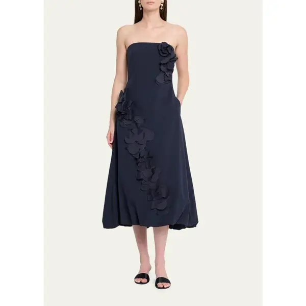 Ramy Brook Zaria Floral Bubble-hem Midi Dress