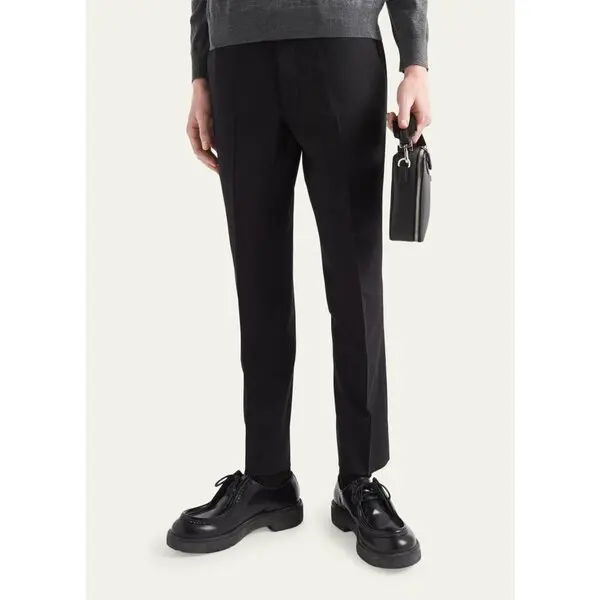 Prada Wool-stretch Tapered Leg Pants