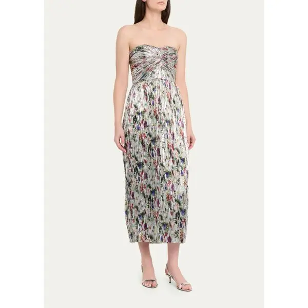 Ulla Johnson Adelaide Strapless Pleated Dress