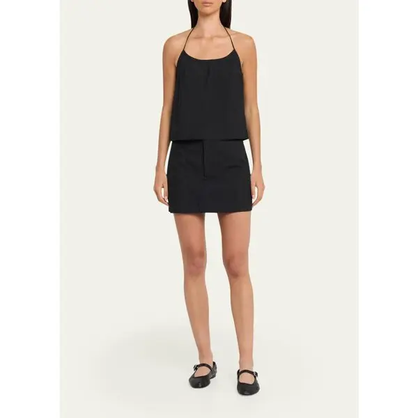 Still Here Kelly Nylon Mini Skirt