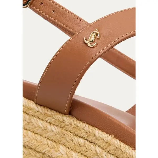 JIMMY CHOO Theia 60mm Espadrille Wedge Sandals
