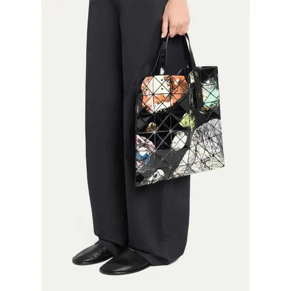 Issey Miyake Cosmic Abstract-print Geometric Tote Bag - Black Base