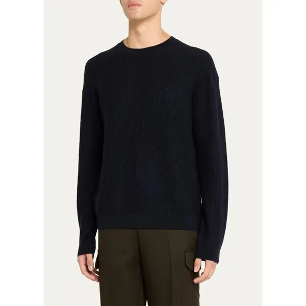 FRAME Textured Wool Crewneck Sweater