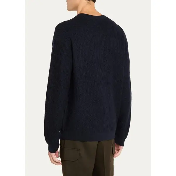FRAME Textured Wool Crewneck Sweater