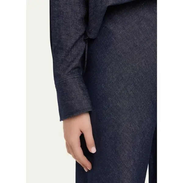 Vince Colette High-rise Chambray Bias Pants