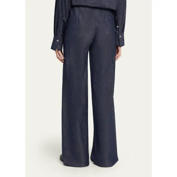 Vince Colette High-rise Chambray Bias Pants