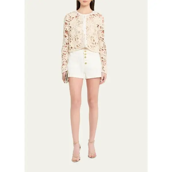 Ramy Brook Adelynn Openwork Floral Jacket