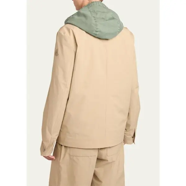 Moncler Nanav Seersucker Shirt Jacket