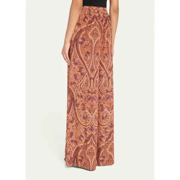 Ulla Johnson Sawyer High-waist Wide-leg Silk Pants