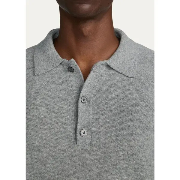 FRAME Boiled Wool Polo Sweater
