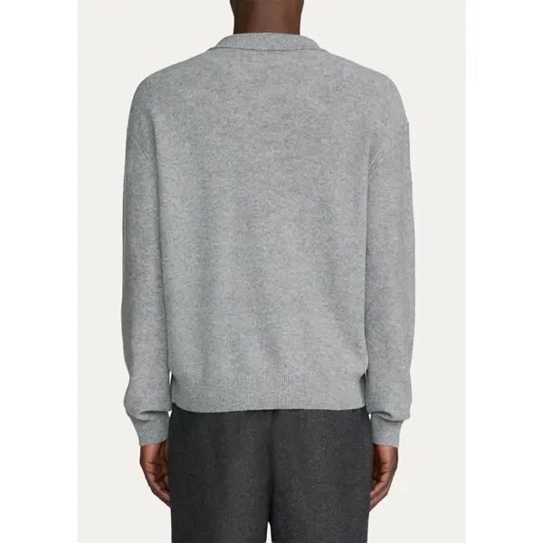 FRAME Boiled Wool Polo Sweater