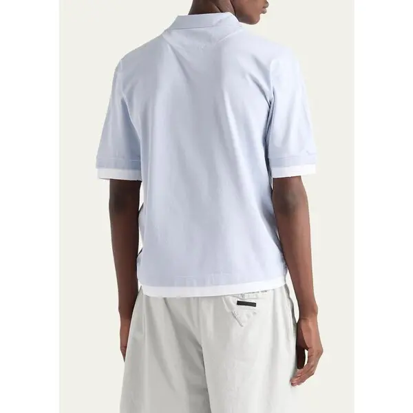Prada Double-layer Polo Shirt