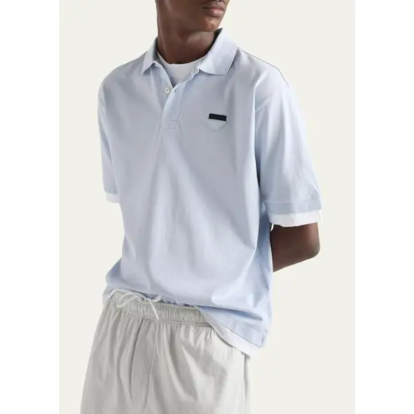 Prada Double-layer Polo Shirt