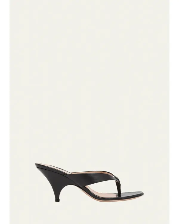 GIANVITO ROSSI 70mm Sofia Leather Thong Sandals