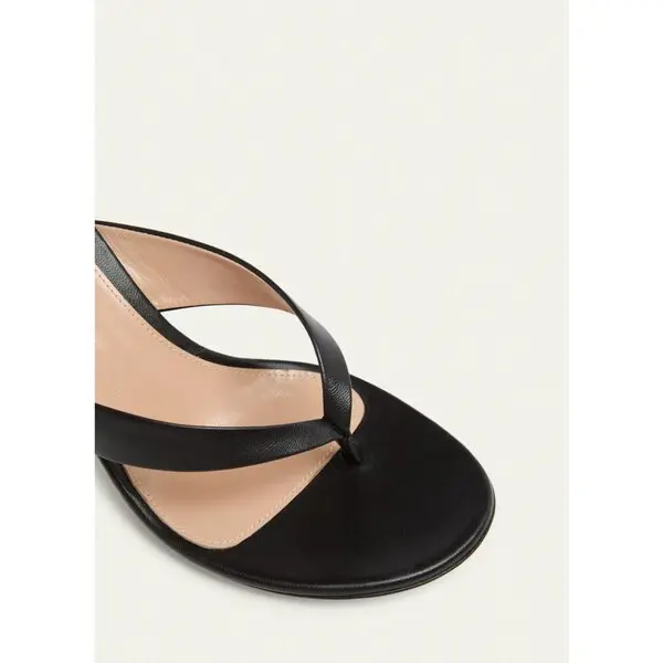 GIANVITO ROSSI 70mm Sofia Leather Thong Sandals