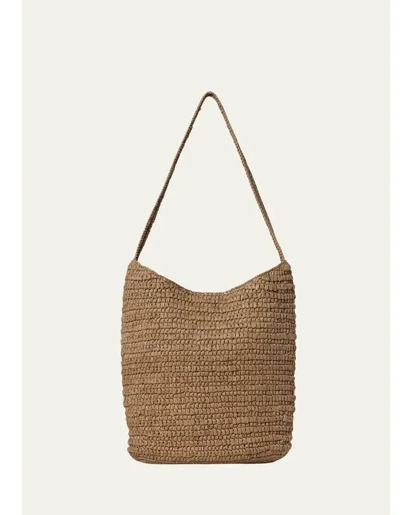 THE ROW Alma Woven Raffia Shoulder Bag