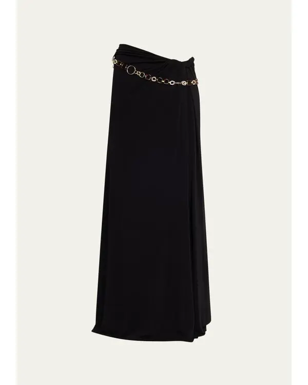 Christopher Esber Tortoise Chain Belt Maxi Skirt