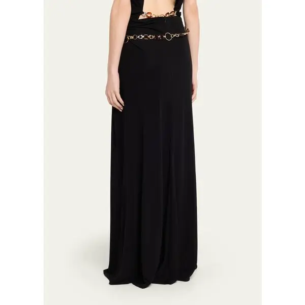 Christopher Esber Tortoise Chain Belt Maxi Skirt