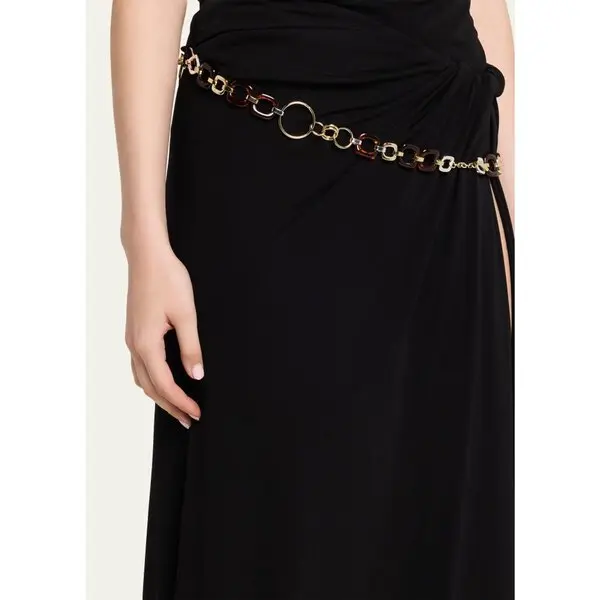 Christopher Esber Tortoise Chain Belt Maxi Skirt