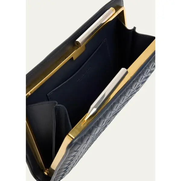 Bottega Veneta Agenda Leather Clutch Bag