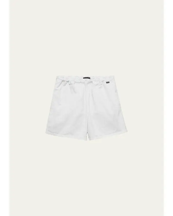 Prada Cotton Twill Stretch Swim Trunks