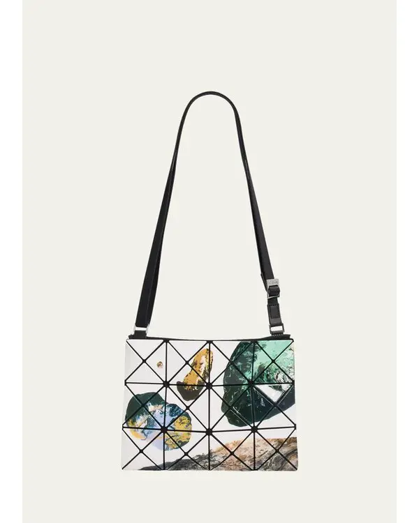 Issey Miyake Cosmic Abstract-print Geometric Crossbody Bag - White Base