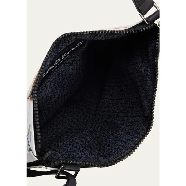 Issey Miyake Cosmic Abstract-print Geometric Crossbody Bag - White Base