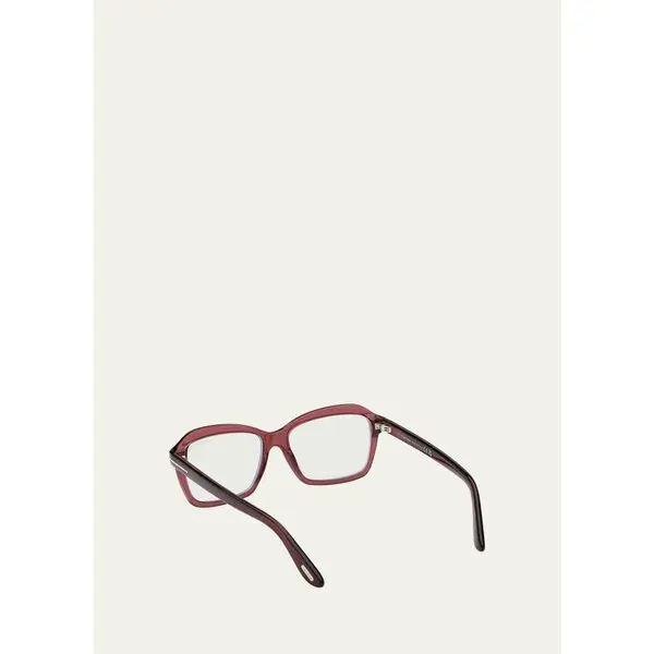 TOM FORD 54mm Blue Block Rectangular Eyeglasses