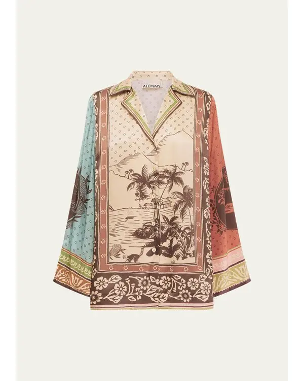 ALEMAIS Alberta Silk Shirt