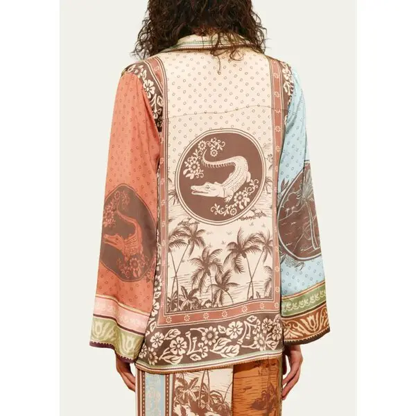 ALEMAIS Alberta Silk Shirt