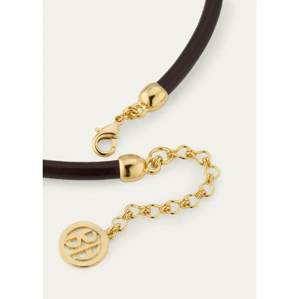 BEN-AMUN 24k Gold Electroplated Pendant Cord Necklace