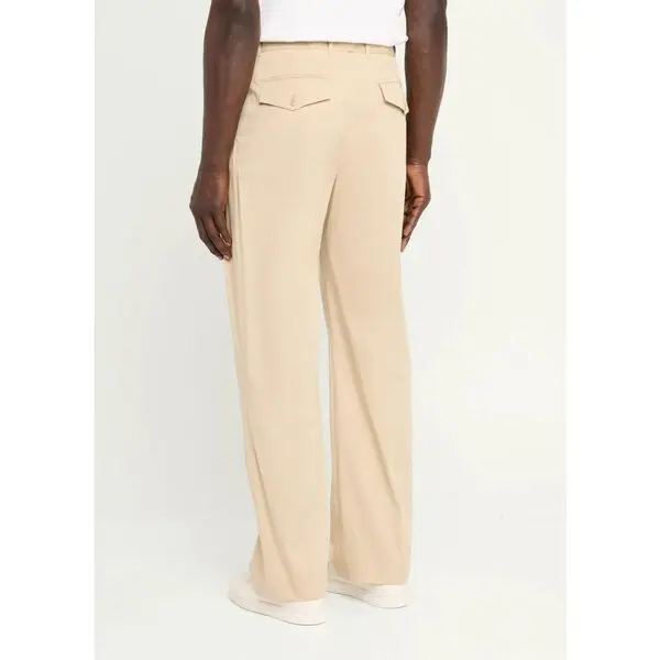 Casablanca Poplin Pleated Straight-leg Trousers