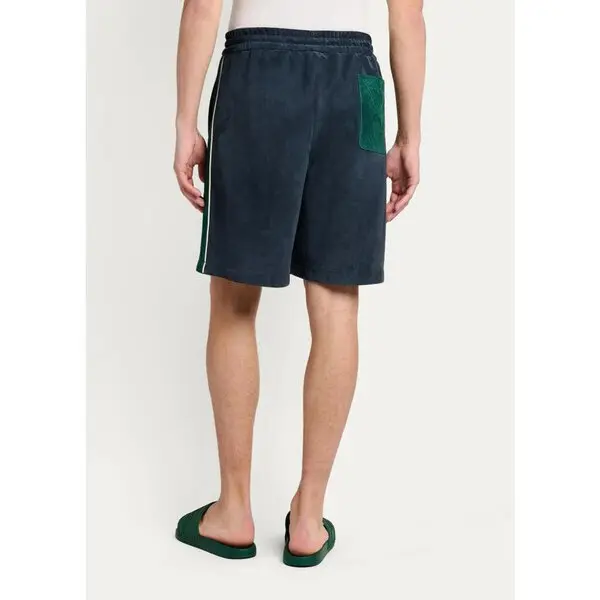 Casablanca Striped Suede Track Shorts