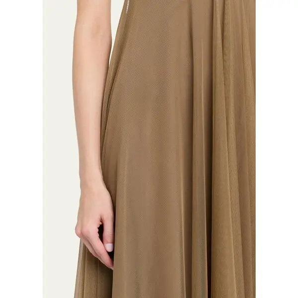 Ronny Kobo Chrissina Plunging Tulle Gown
