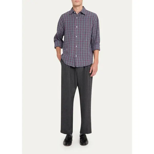 Massimo Alba Plaid Cotton Button-front Shirt