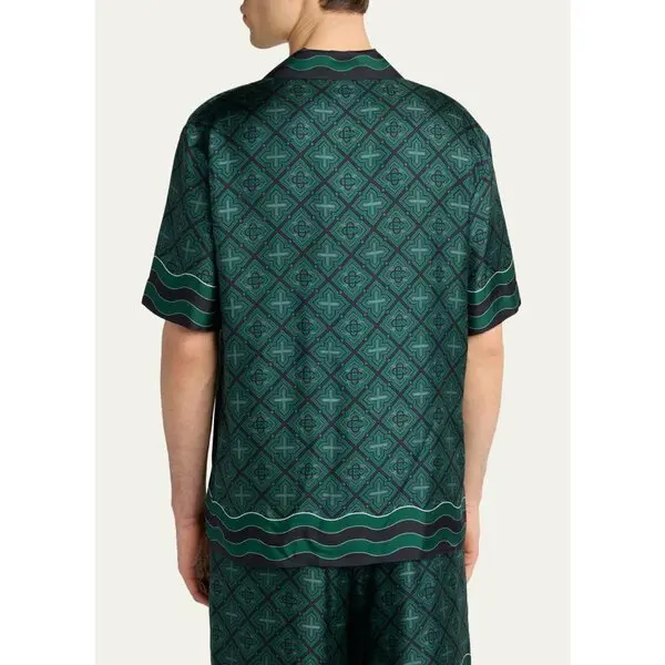 Casablanca Monogram Silk Shirt