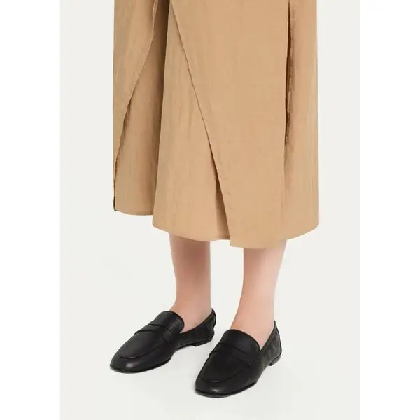 Simkhai Danna Leather Scrunched Loafers