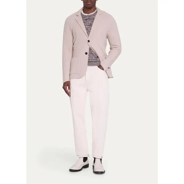 Massimo Alba Melange Brushed Cashmere Crewneck Sweater