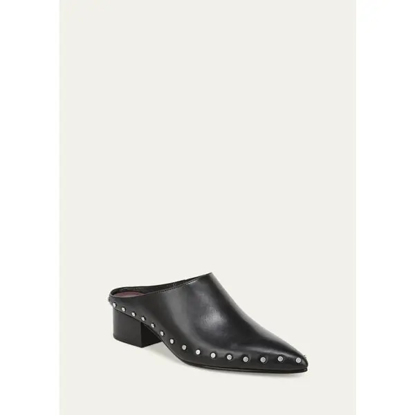 Vince August 40mm Leather Clog Mules