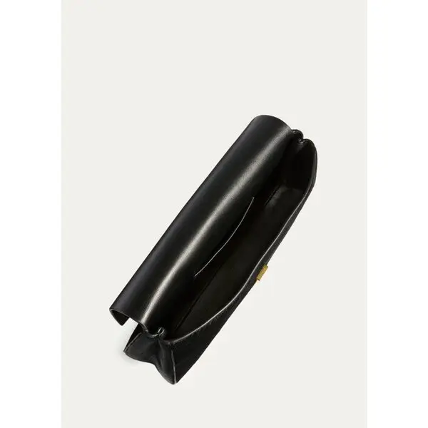 Khaite Audrey Calf Hair Clutch - Black
